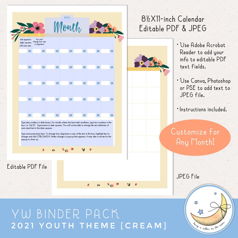 A Great Work, LDS Young Women 2021 Binder Pack Youth Theme D&C 64:33-34 ...