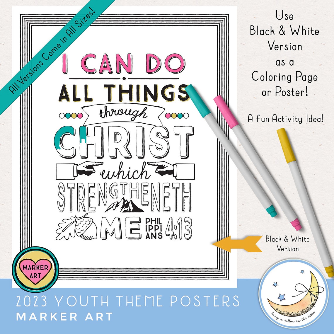 2023 Youth Theme Young Women LDS Posters Three Versions: - Etsy