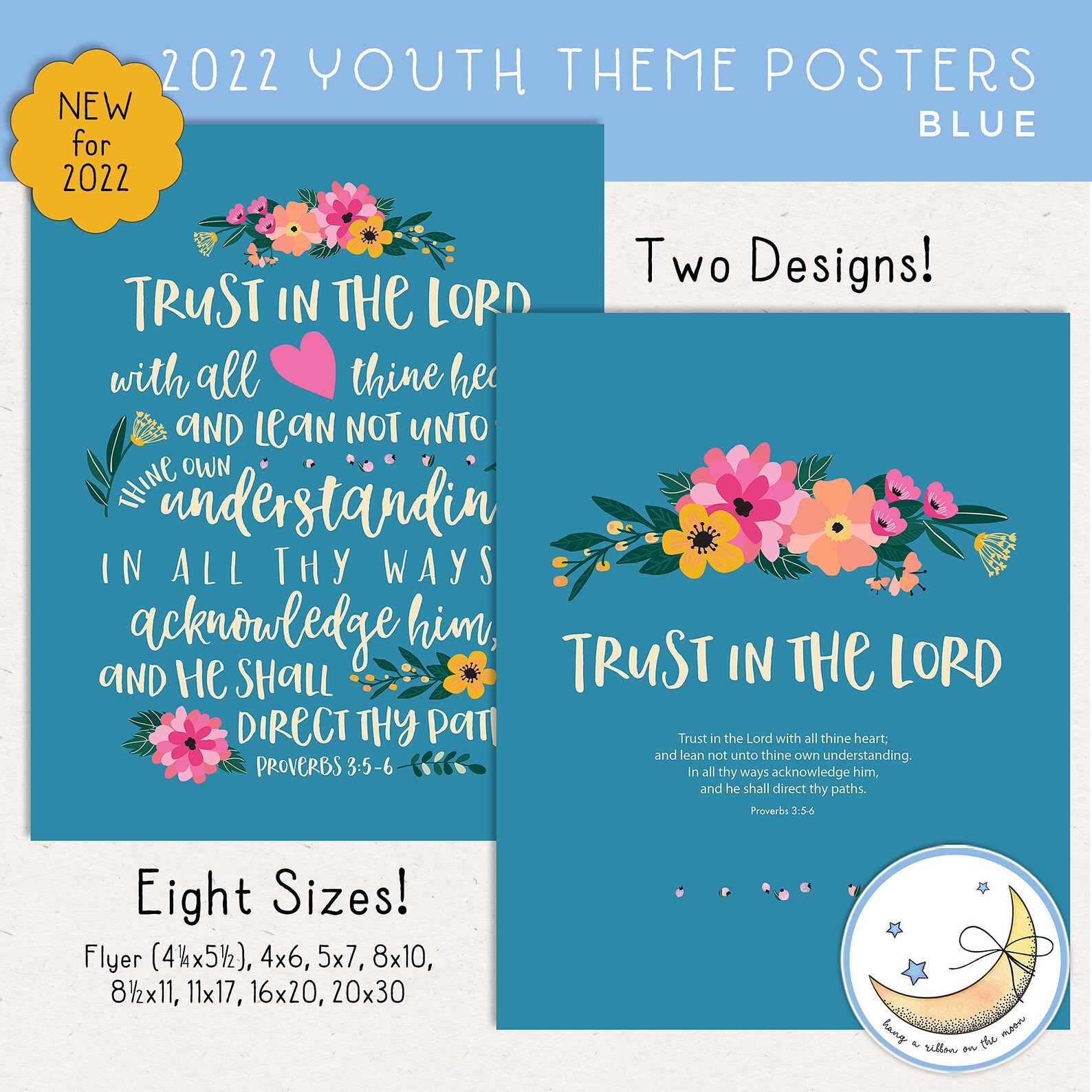 2022 LDS Young Women Youth Theme Trust in the Lord Posters: 8 Sizes ...