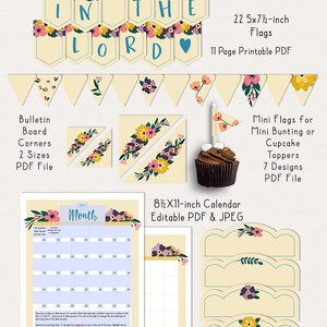 LDS YW Bulletin Board Pack, Trust in the Lord, Banner, Corners, Header ...