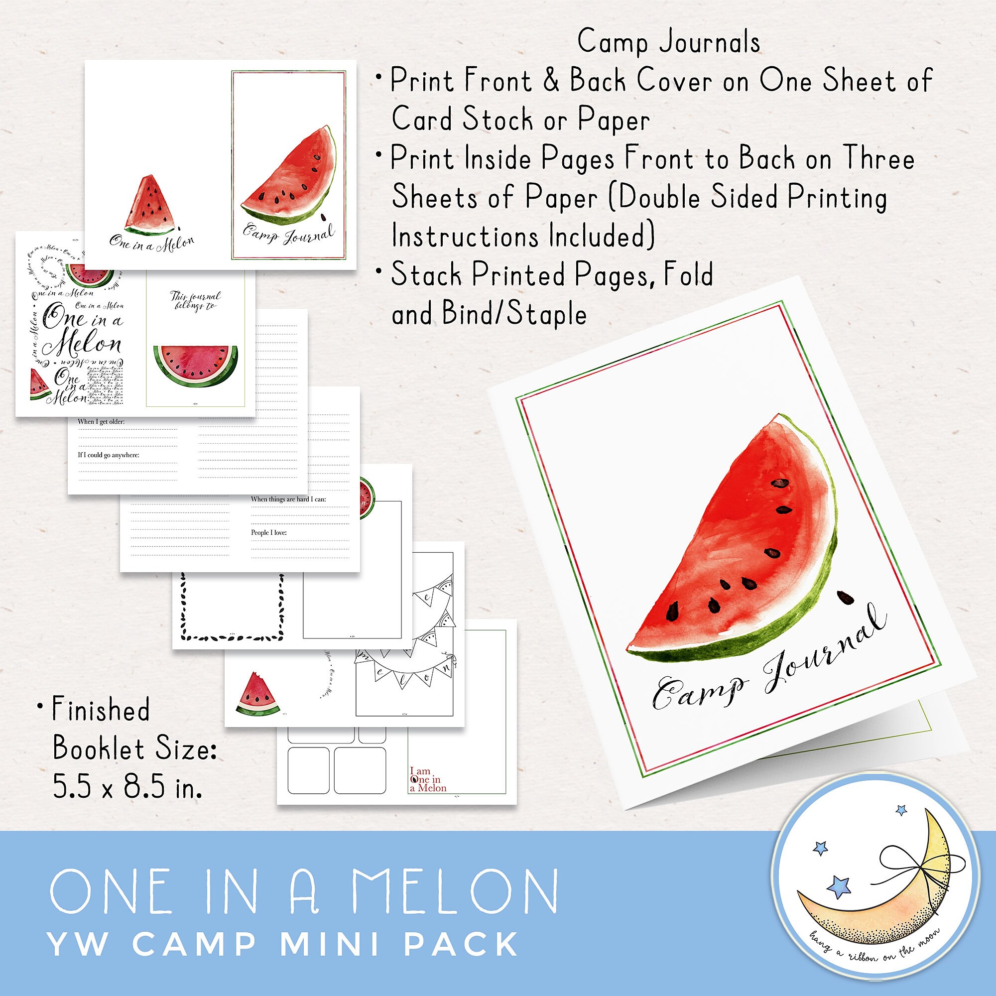 LDS Young Women Girls Camp Mini Printable Pack: Invite, Poster ...