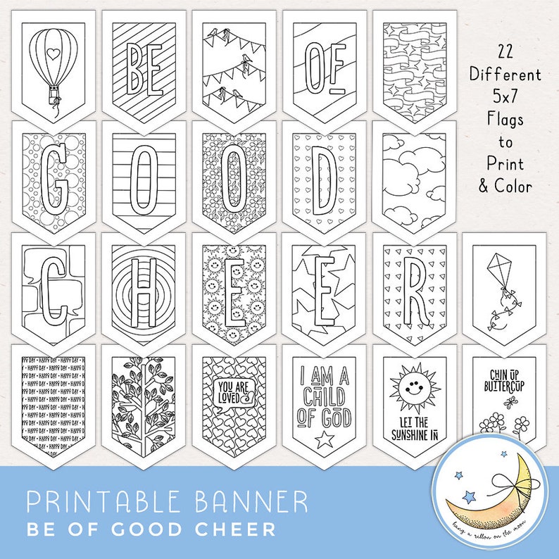 Banner Printable PDF, Be of Good Cheer, Young Women & Primary ...