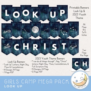 LDS Girls Camp Mega Pack, Look Up, Posters, Tags, Journals, T Shirt ...