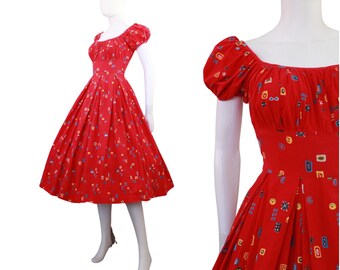 Atomic Print Dress - Etsy