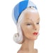 PRISTINE 1960s Shades of Blue Color Block Turban Toque Hat Vintage Blue ...