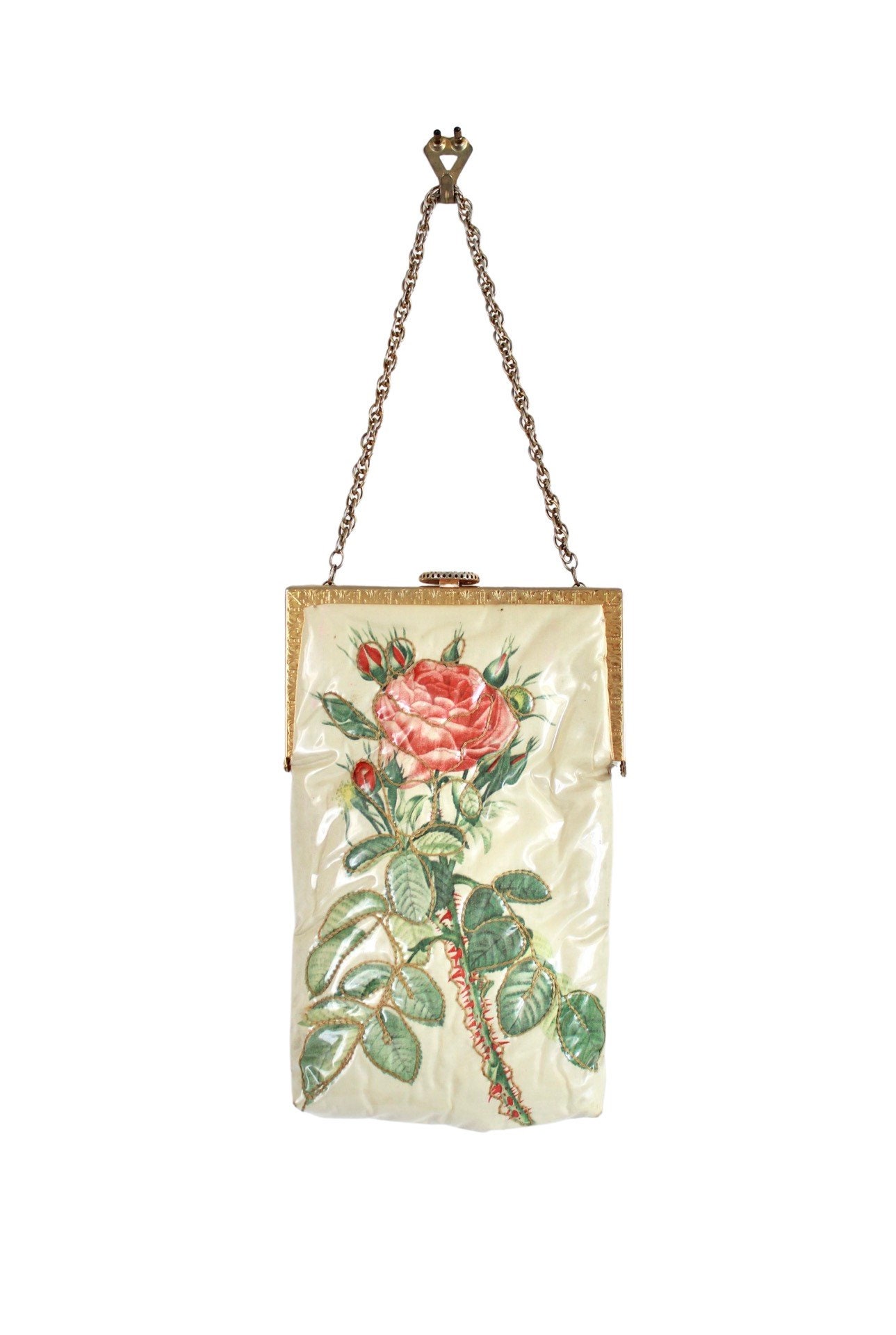 1960s Rose Print Double Side Purse Rose Print Handbag - Etsy