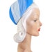 PRISTINE 1960s Shades of Blue Color Block Turban Toque Hat Vintage Blue ...