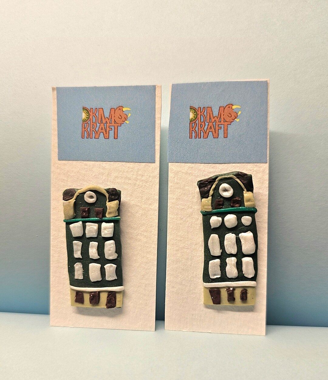 Green Gamla Stan Building Badge With Metal Clip Handmade With ...