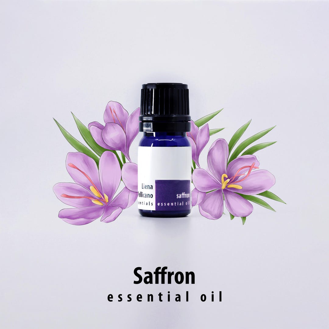 Saffron Essential Oil – Rare Exquisite – 100% Pure and Natural – Steam ...