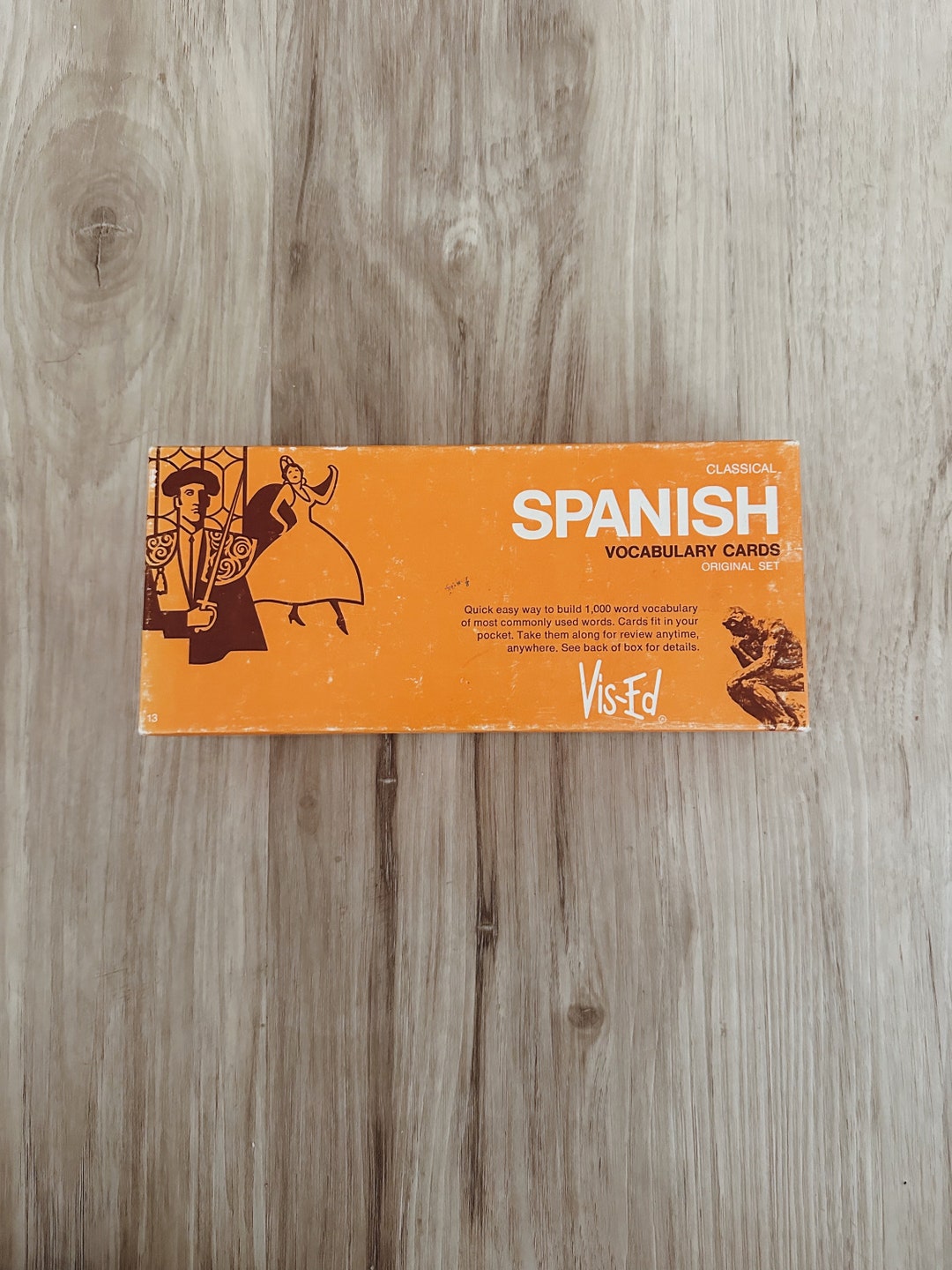 Vintage Spanish Vocabulary Cards | Learning | Spanish | Vis-ed - Etsy