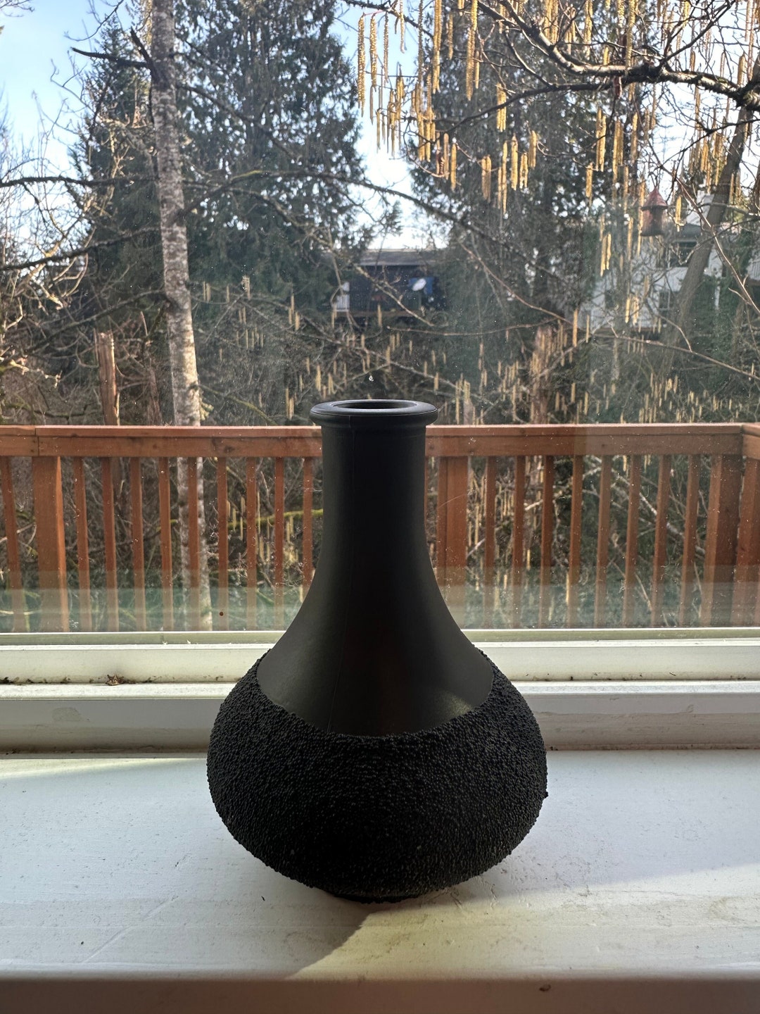 Black Puff Bud Vase | Planter | Modern Decor - Etsy