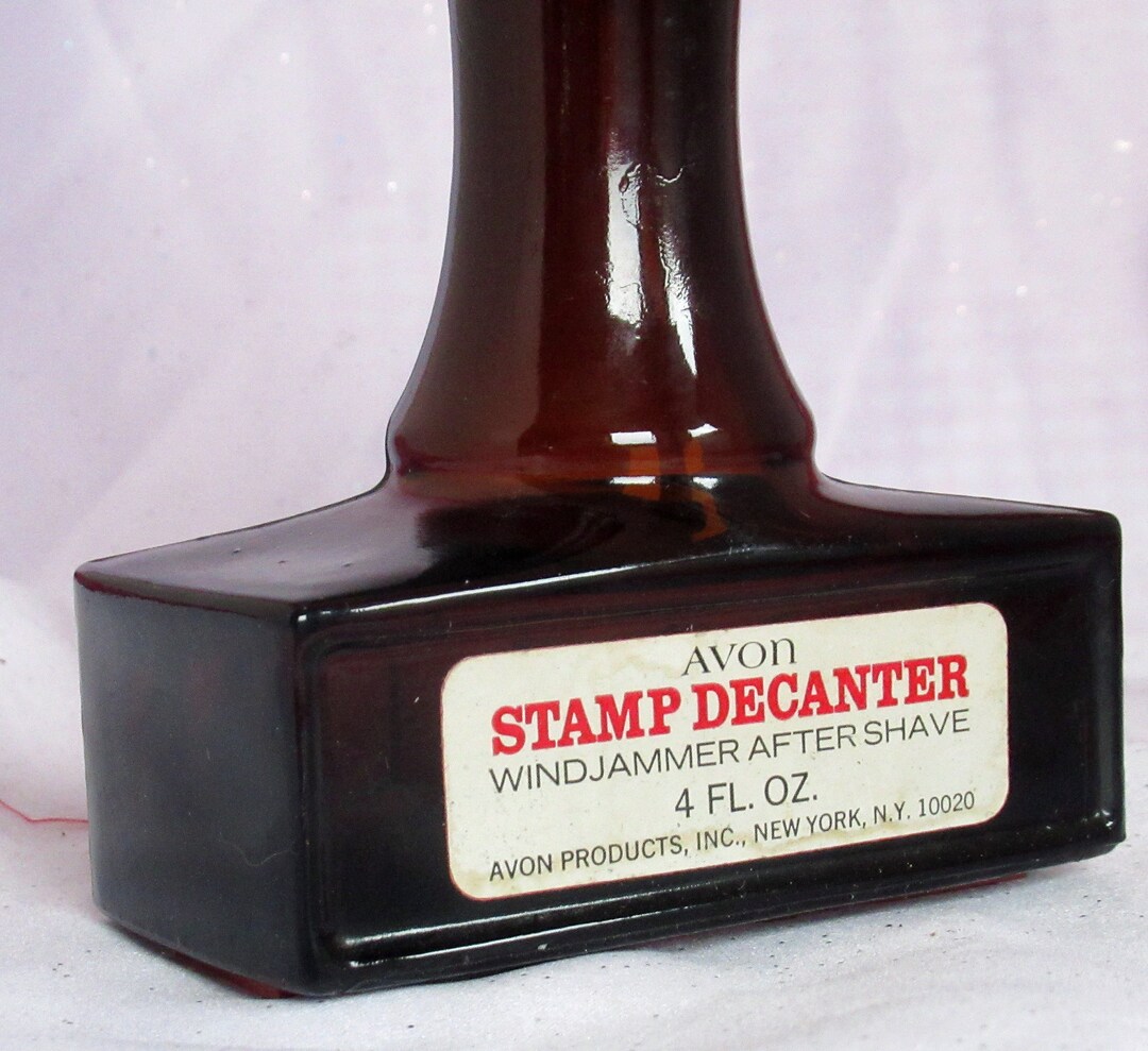 Vintage Avon Bottle, PAID Business Stamp Decanter, Windjammer ...