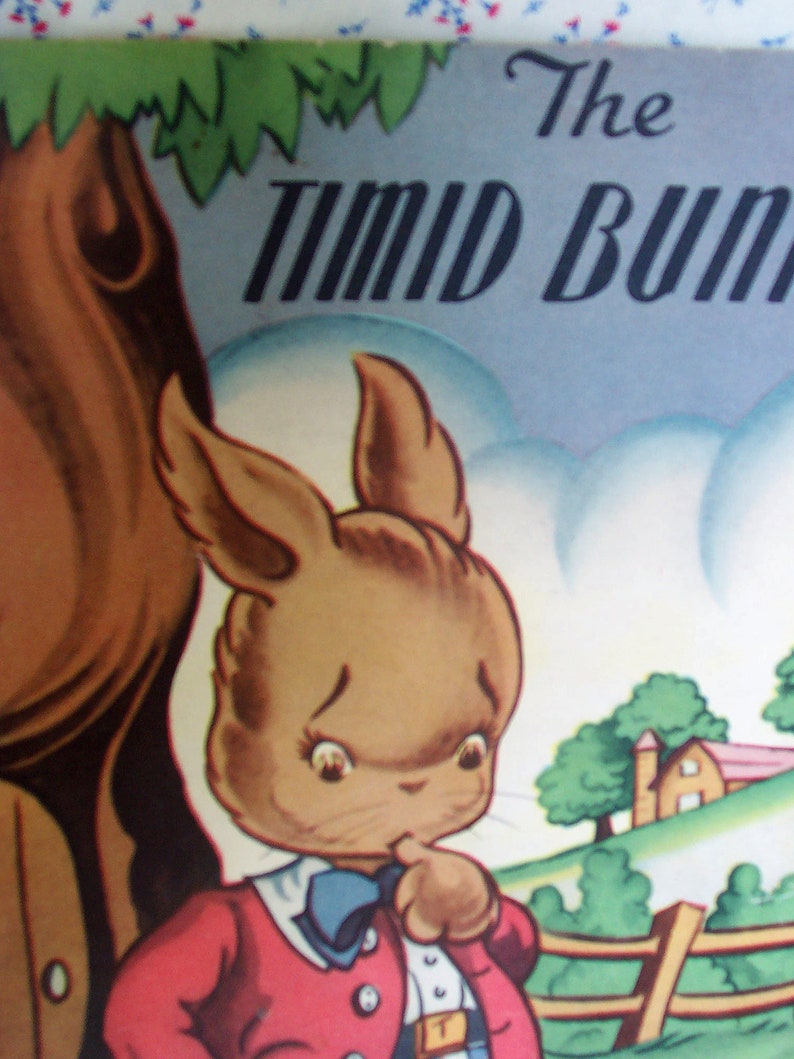 The Timid Bunny: Rare 1946 First Edition Children's Book - Etsy