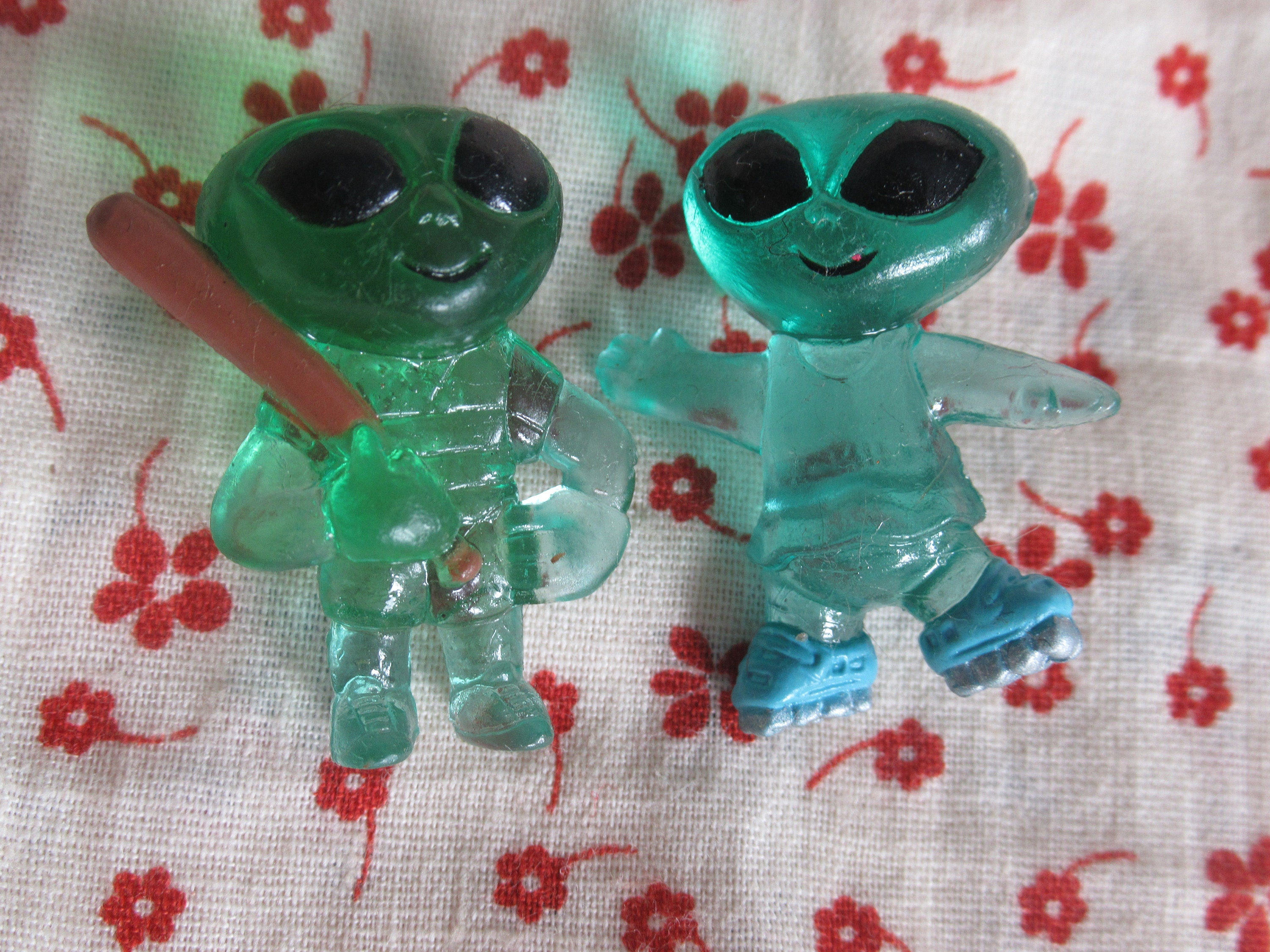 RARE 10 Vintage Mini Alien Figures Miniature Spacemen | Etsy