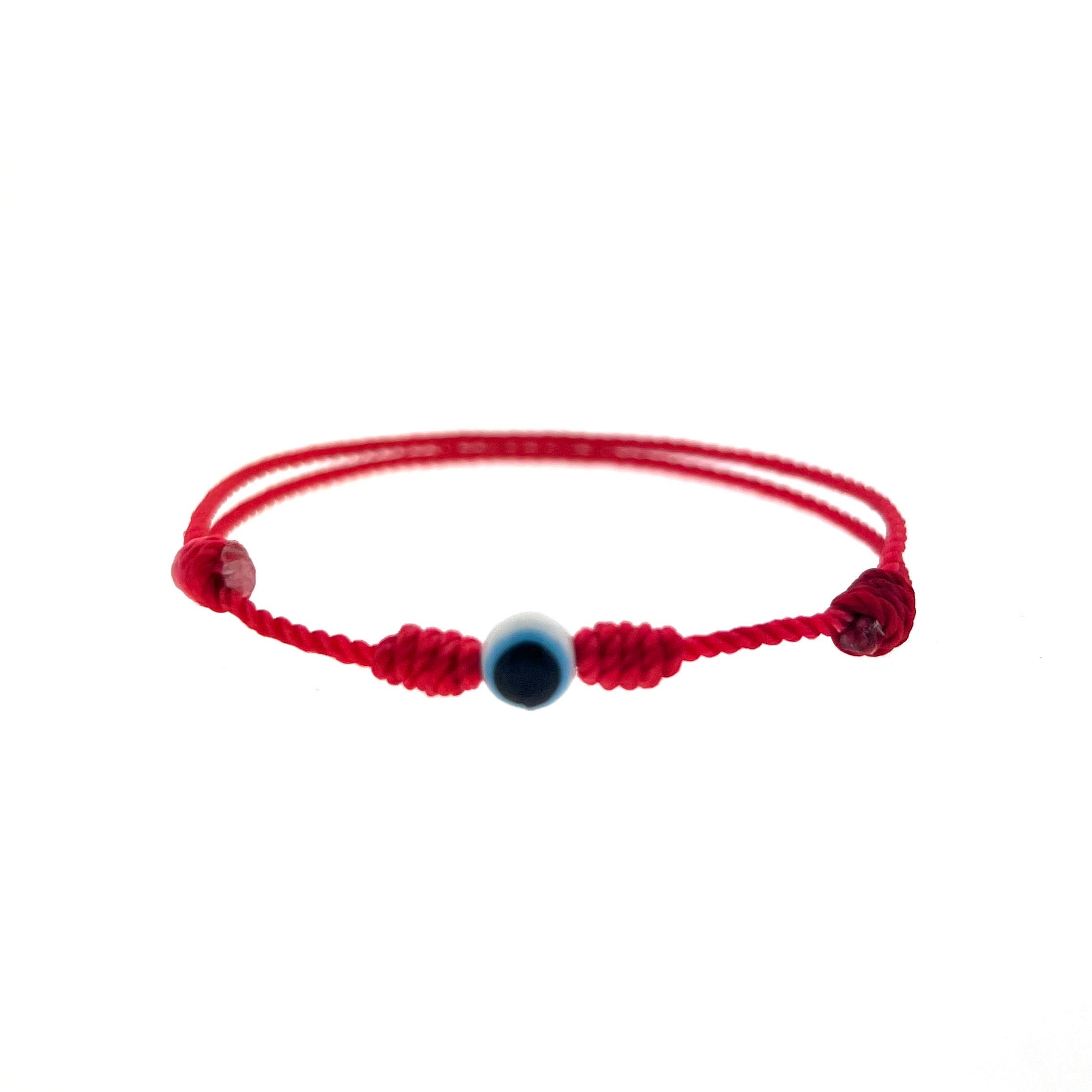 Evil Eye Red Bracelet ,adjustable Red Bracelet Handmade - Etsy