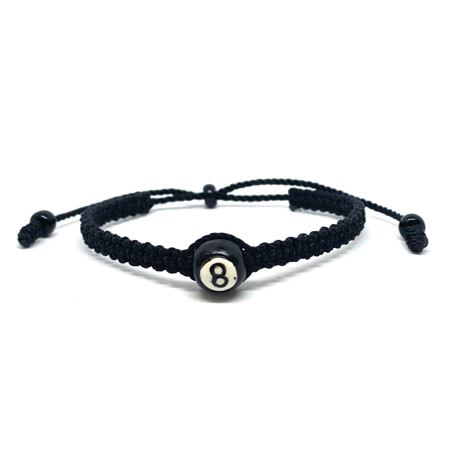 Magic 8 Eight Ball Billiards Pool Handmade Bracelet Snooker Friendship ...