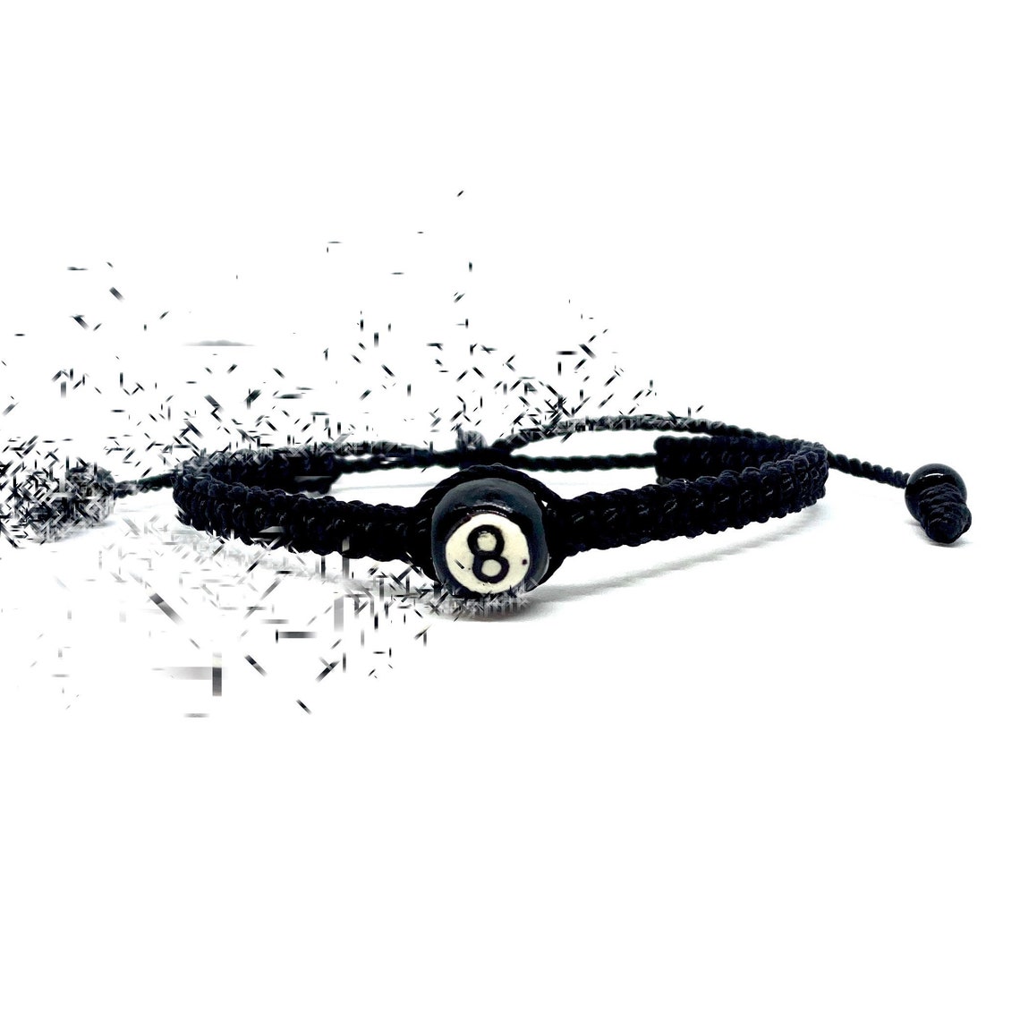Magic 8 Eight Ball Billiards Pool Handmade Bracelet Snooker Friendship ...