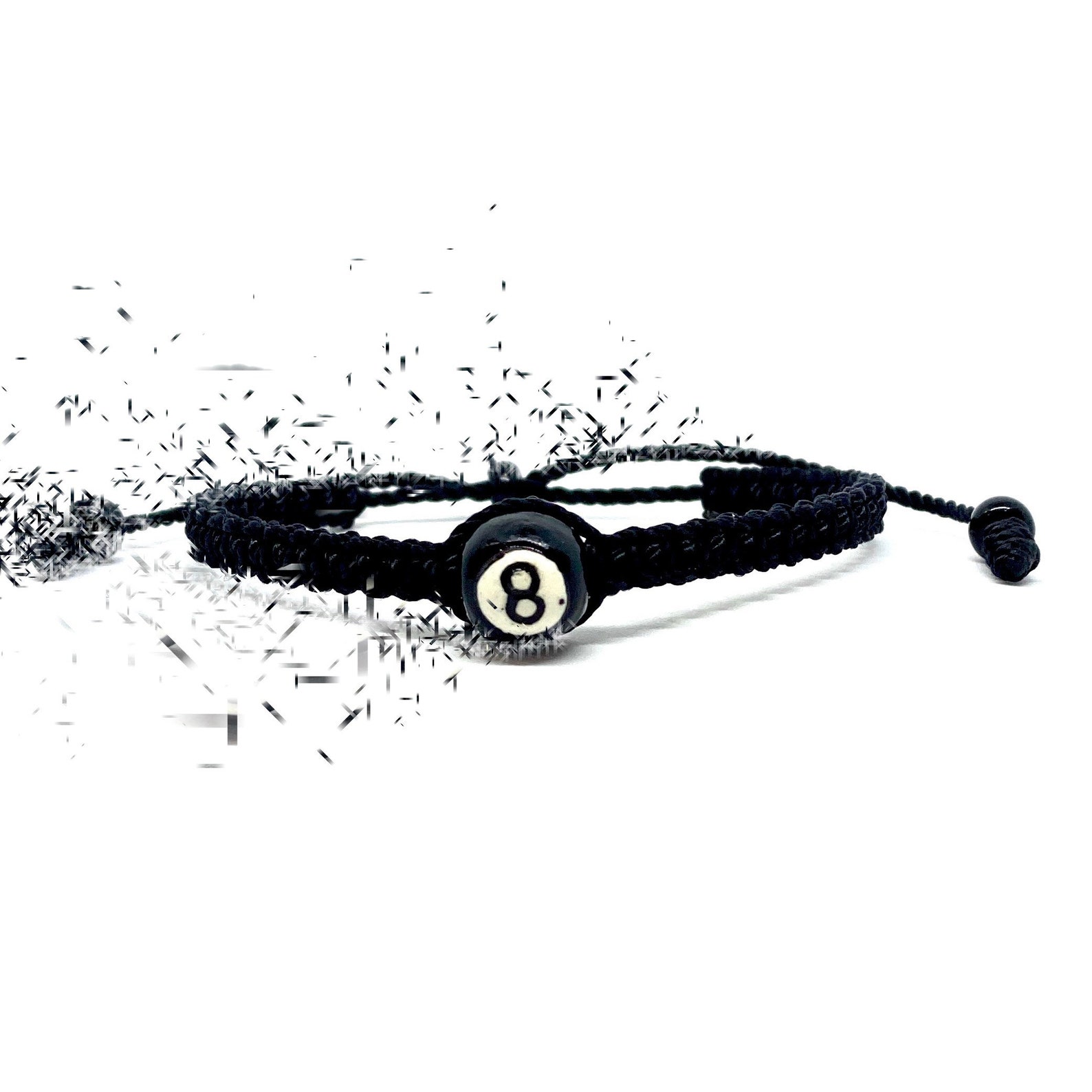 Magic 8 Eight Ball Billiards Pool Handmade Bracelet Snooker Friendship ...