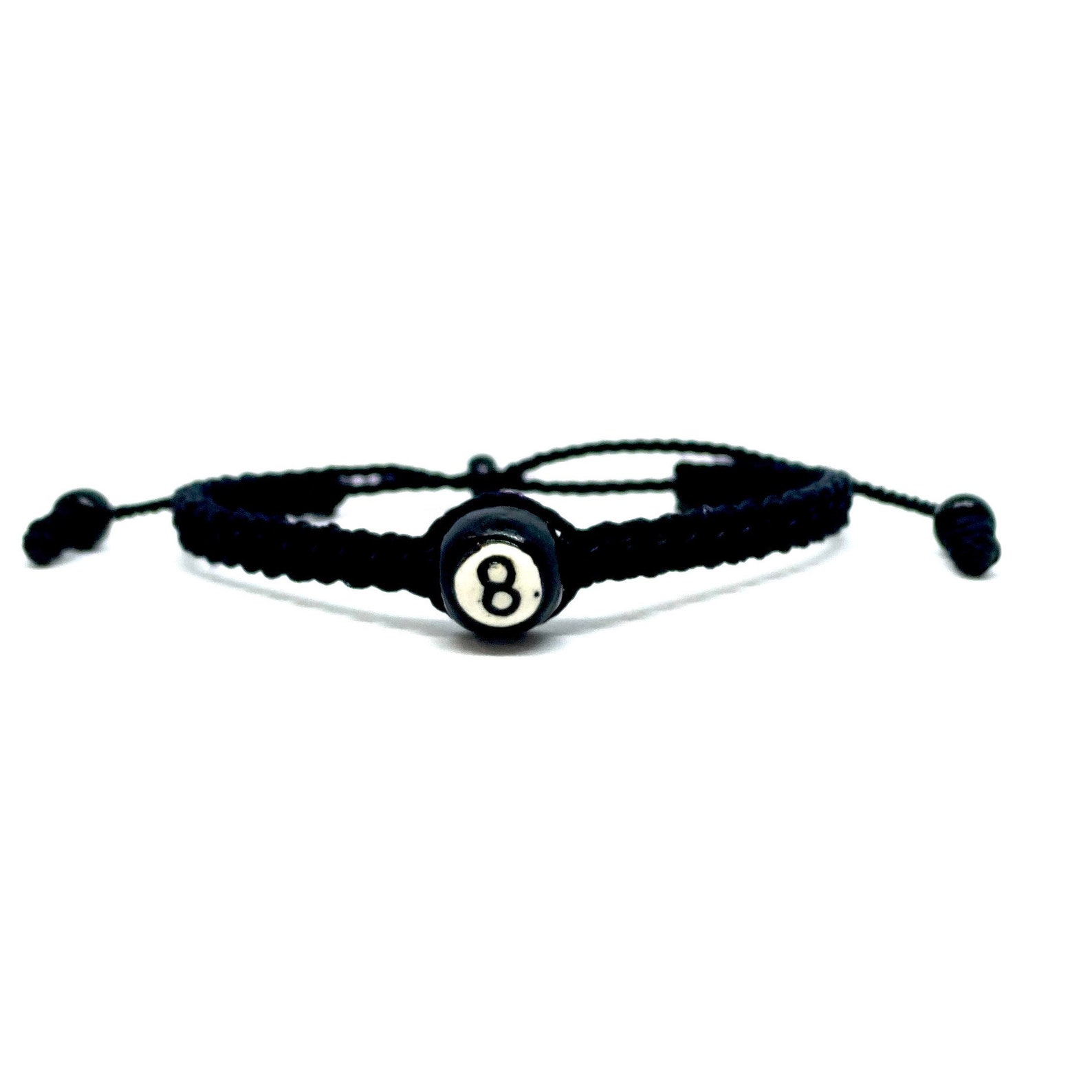 Magic 8 Eight Ball Billiards Pool Handmade Bracelet Snooker Friendship ...