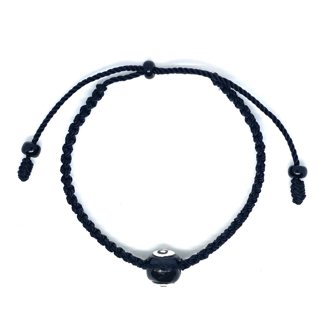 Magic 8 Eight Ball Billiards Pool Handmade Bracelet Snooker Friendship ...