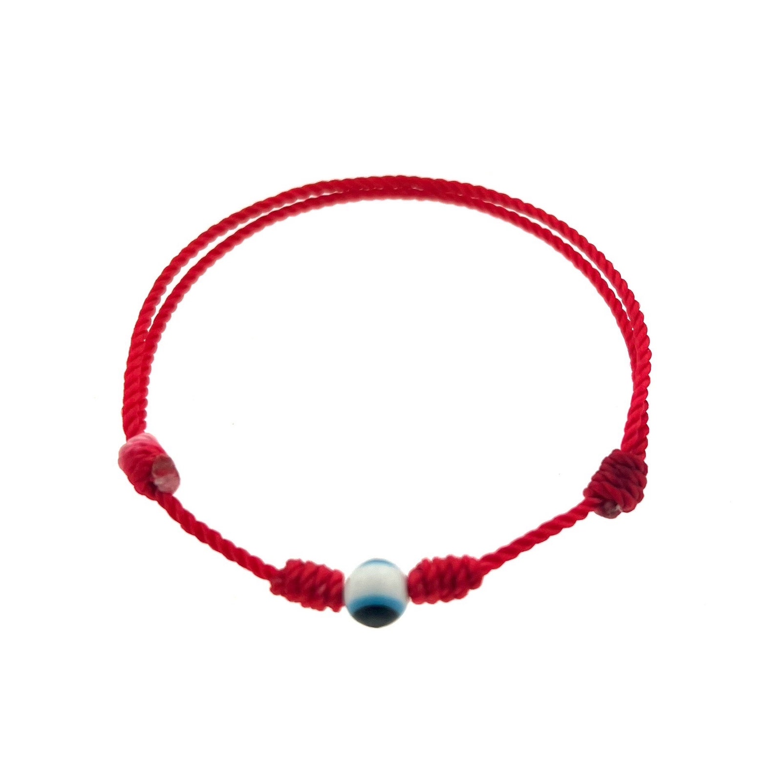 Evil Eye Red Bracelet ,adjustable Red Bracelet Handmade - Etsy