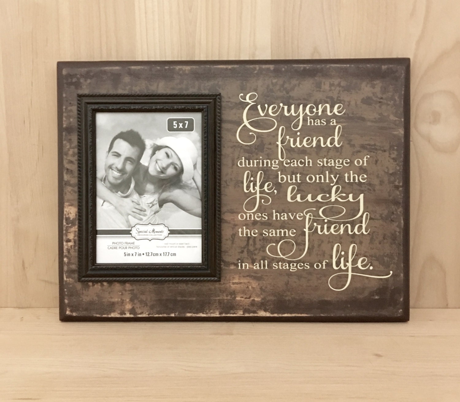 Everyone has a friend custom wood sign sayings picture | Etsy