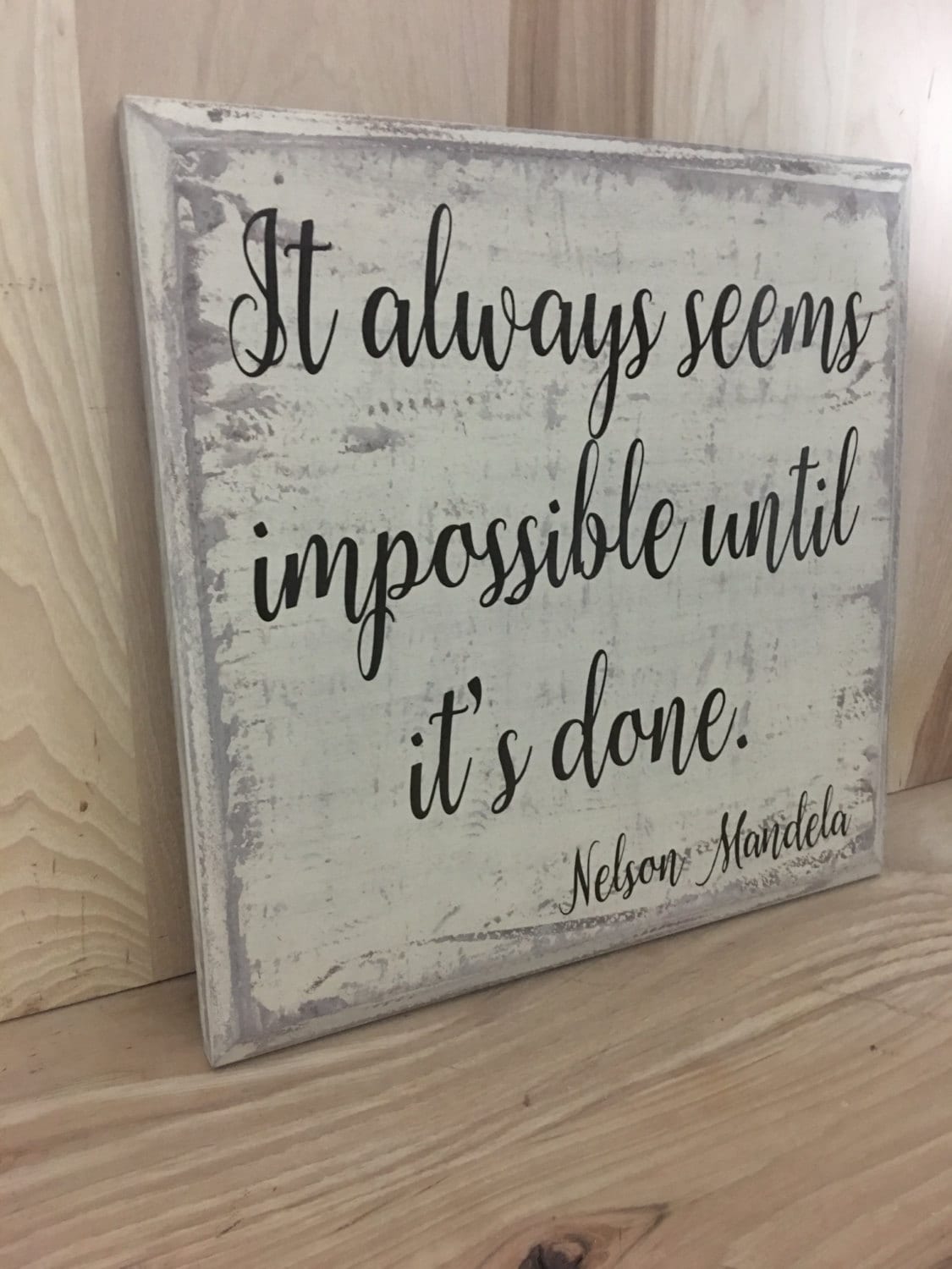 Nelson Mandela Wood Sign Quote Wood Sign With Saying - Etsy