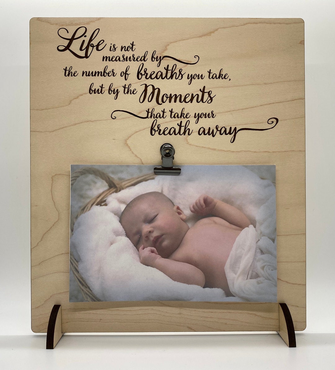 Life is Not Measured by the Breaths You Take Wood Sign Home Decor, Baby ...