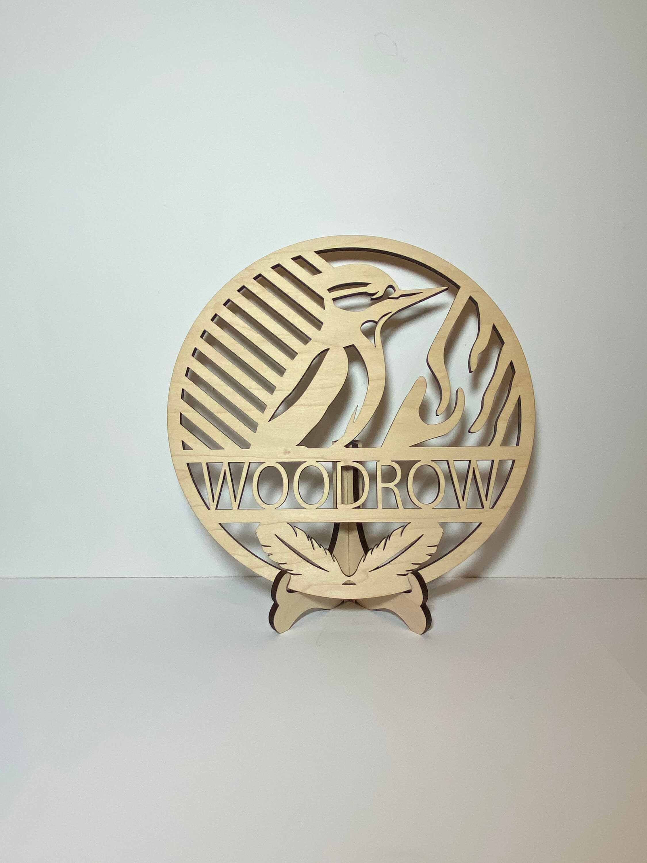 Personalized Woodpecker Sign Personalized Wood Sign Home - Etsy