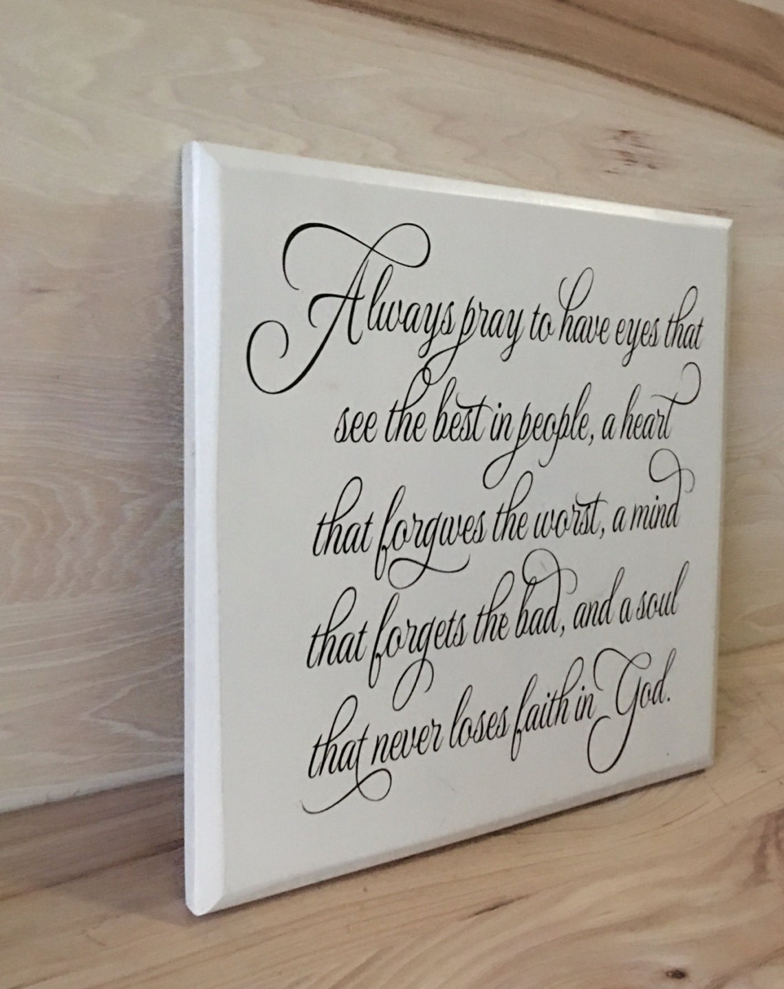 Always Pray Custom Sign, Christian Wall Art, Religious Sign, Religious ...
