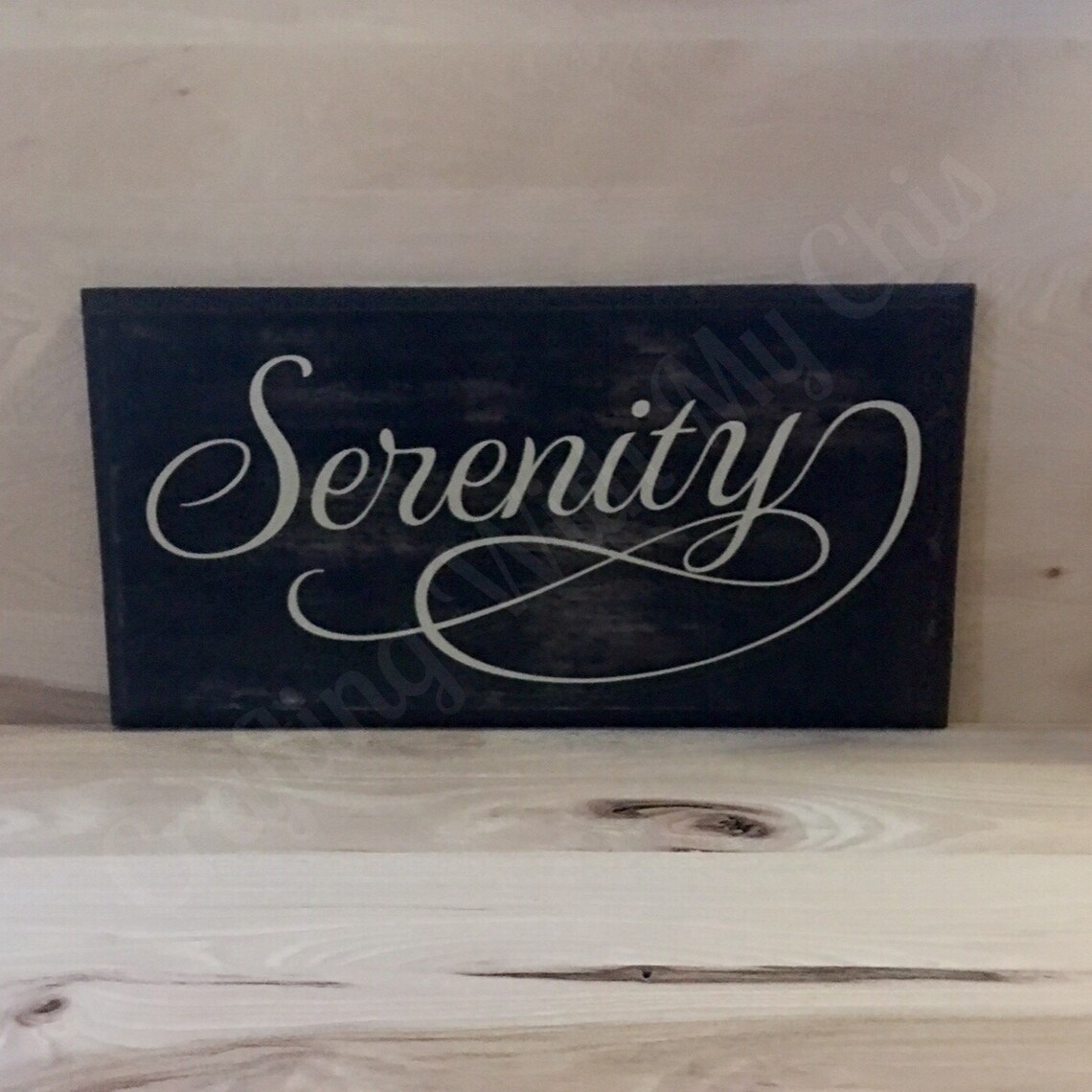 Serenity Wood Sign, Inspirational Wall Art, Positive Affirmation ...