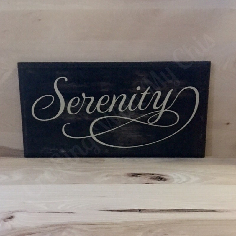 Serenity Sign - Etsy