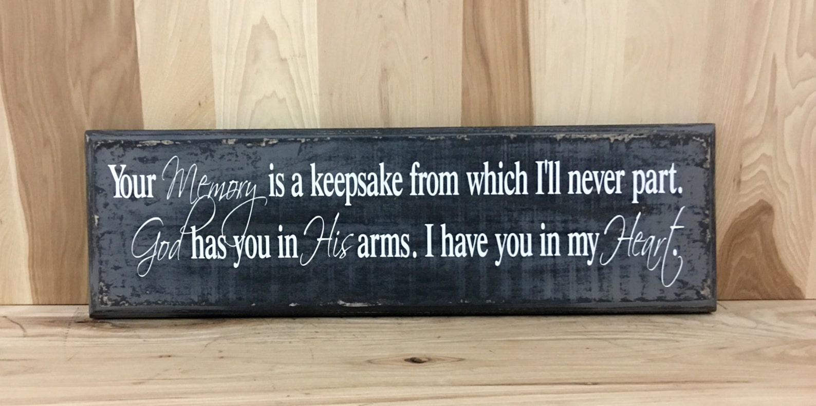 Your Memory Custom Wood Sign, Memorial Sign, Memorial Gift, Sympathy ...