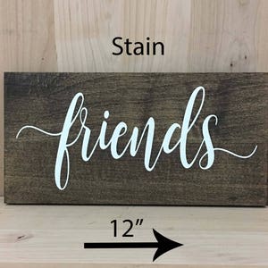 Friends Wood Sign Home Decor, Friends Sign, Friends Rustic Home Decor ...