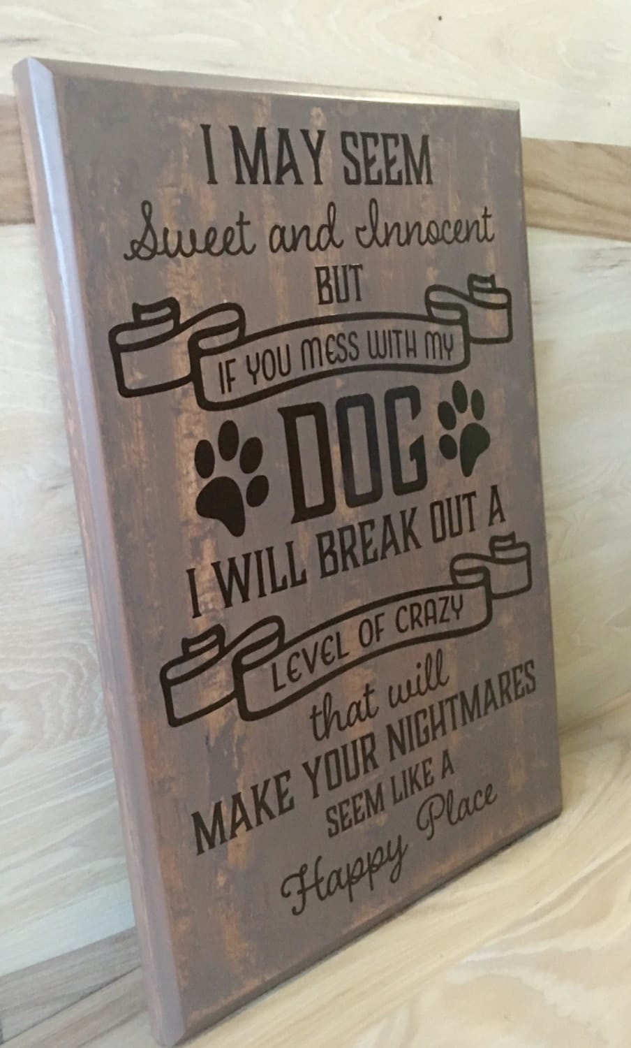 Gift for Pet Lover, Custom Wood Sign, Dog Sign, Gift for Dog Lover ...