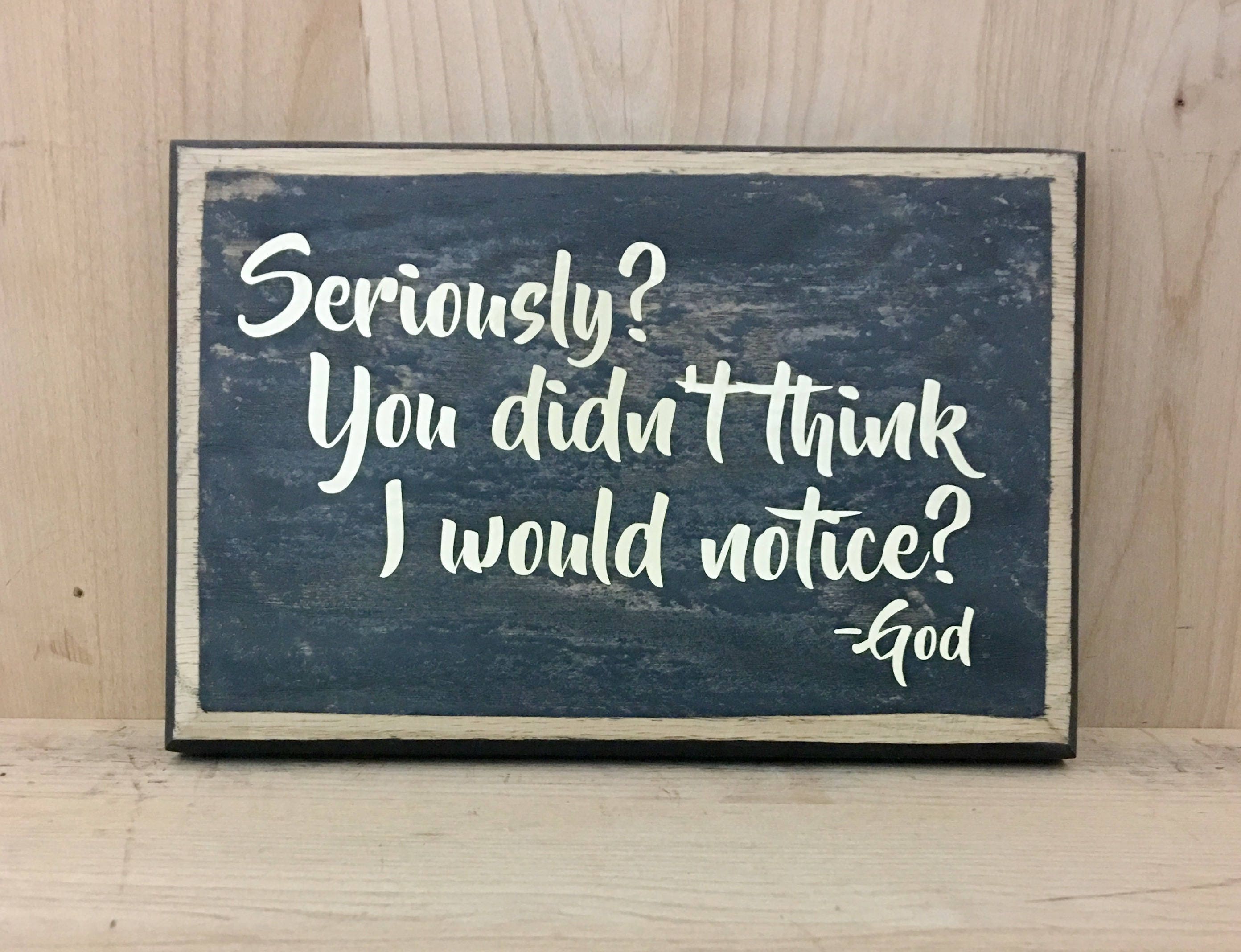 Humorous Christian Wall Art Funny Religious Sign Religious | Etsy