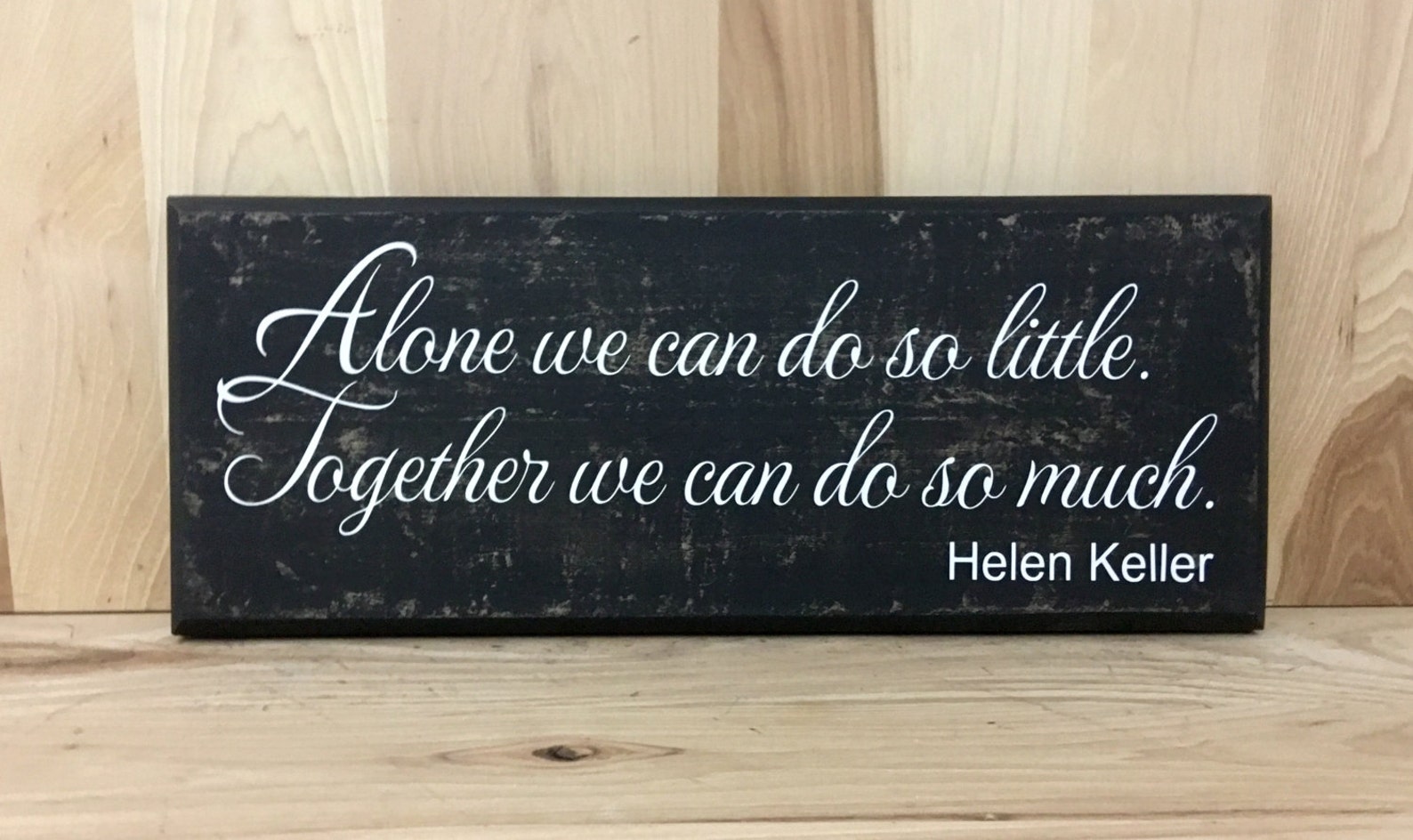 Hellen Keller Wood Sign Quote, Wood Sign With Saying, Inspirational ...