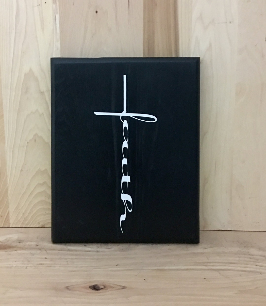 Faith Sign, Christian Wall Art, Religious Gift, Religious Sign ...