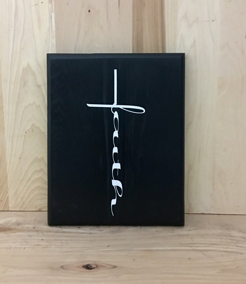 Faith Sign, Christian Wall Art, Religious Gift, Religious Sign ...