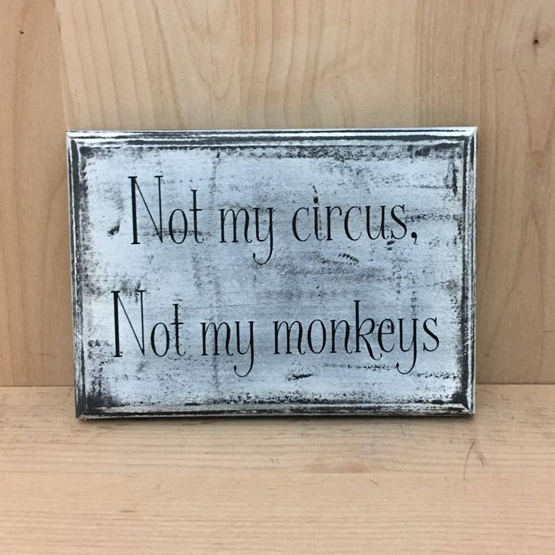Not My Monkeys - Etsy