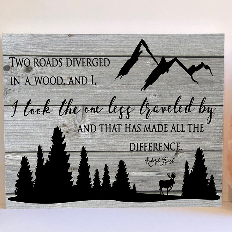 The Road Less Traveled - Etsy