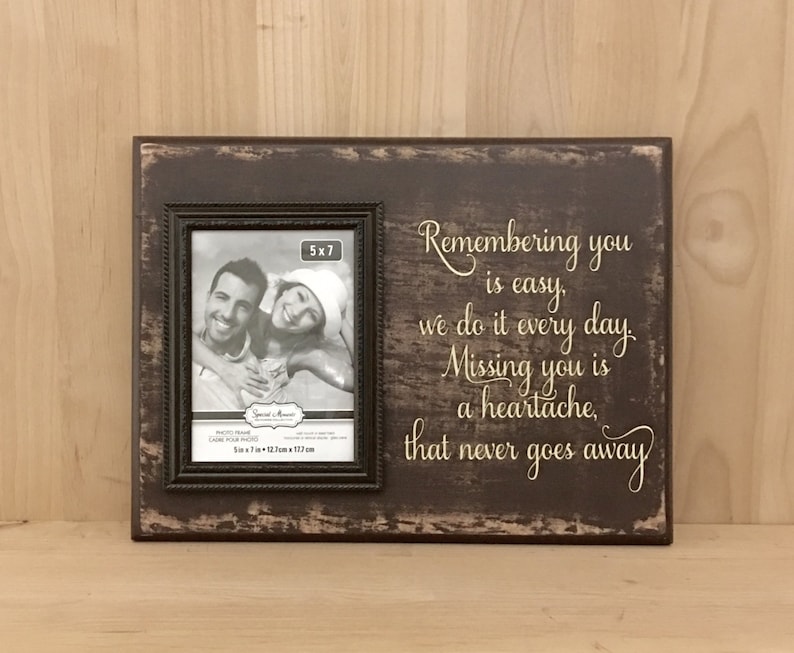 Remembering You is Easy Wood Sign Memorial Gift Sympathy - Etsy