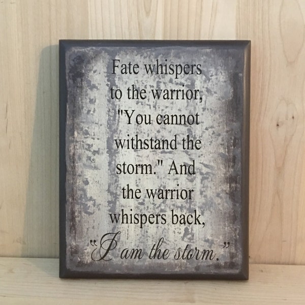 I Am the Storm Wall Art - Etsy