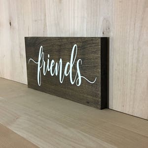 Friends Wood Sign Home Decor, Friends Sign, Friends Rustic Home Decor ...