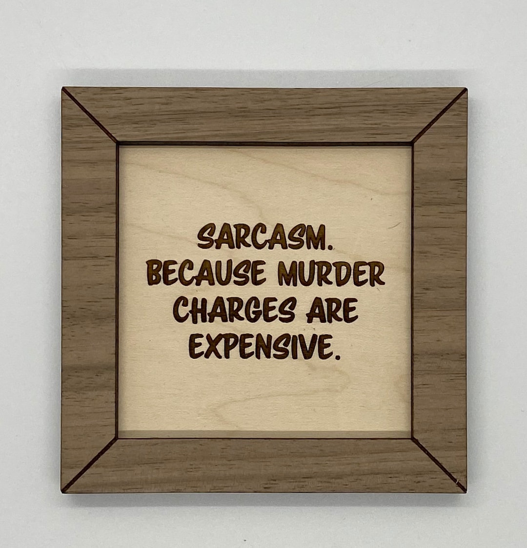 Funny Wood Sign, Sarcasm Sign Sarcastic, Wood Sign Funny, Funny Sign ...