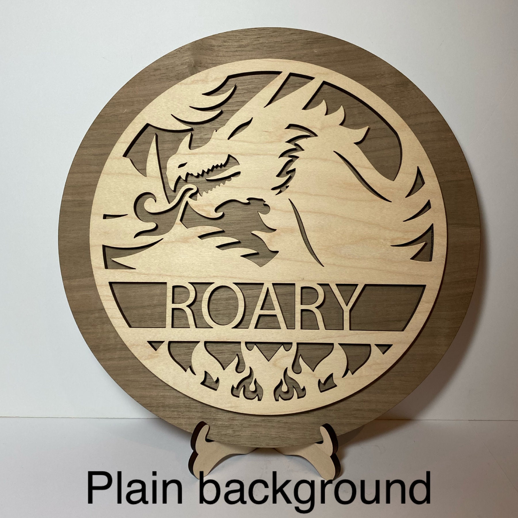 Personalized Dragon Sign, Personalized Wood Sign Home Decor, Customized ...