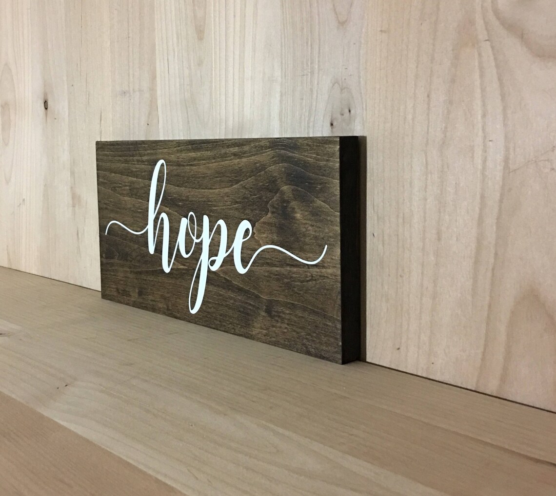 Hope Wood Sign Hope Wall Decor Hope Home Decor Wall Art | Etsy