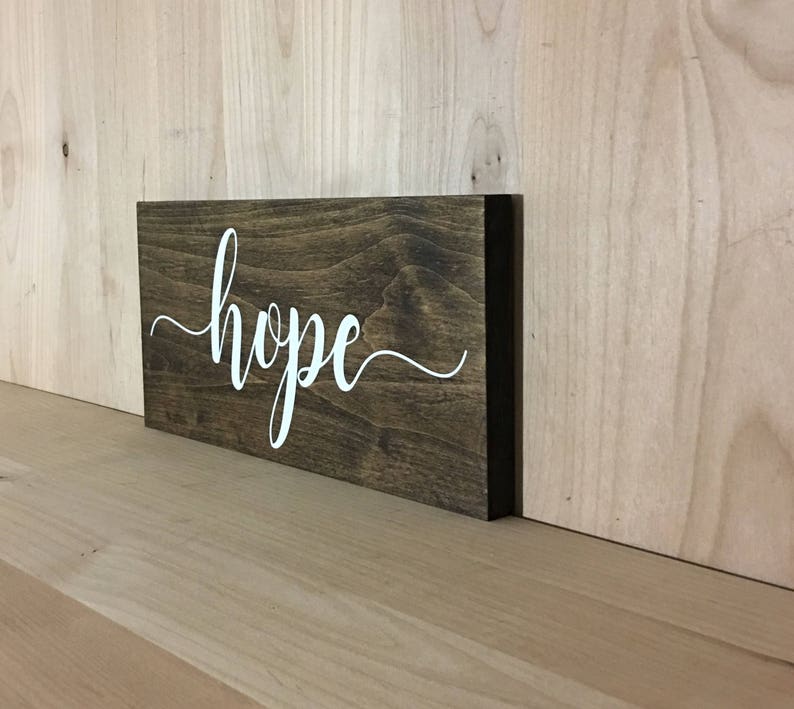 Hope Wood Sign Hope Wall Decor Hope Home Decor Wall Art | Etsy