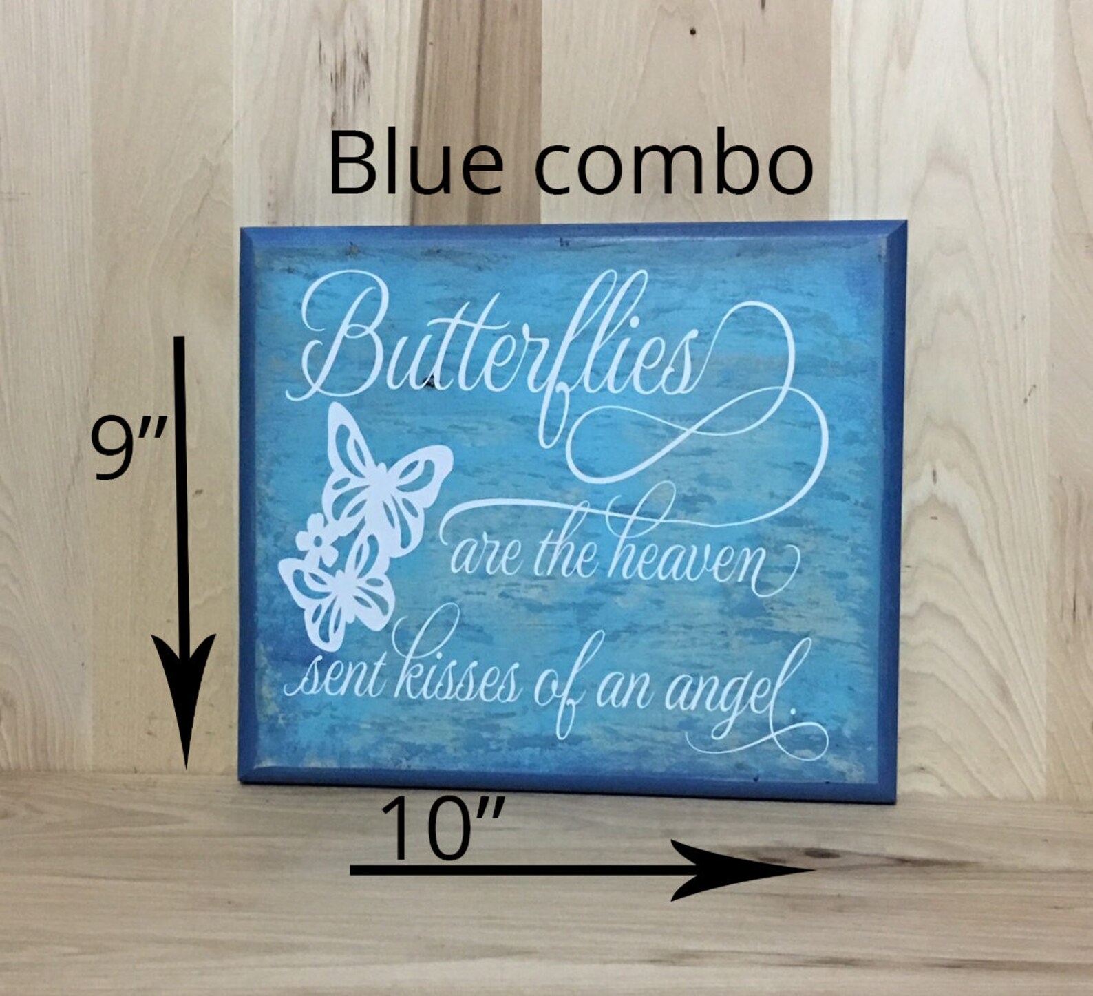 Butterfly Sign Butterflies Custom Wood Sign Memorial Sign | Etsy
