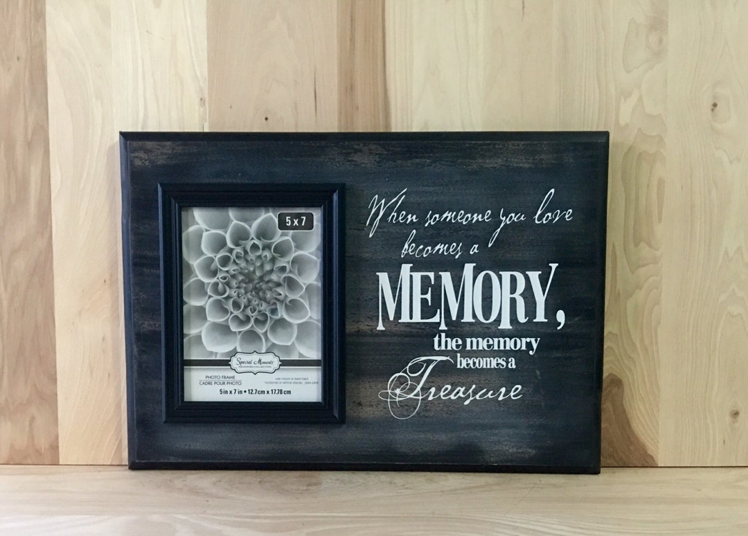 When Someone You Love Becomes a Memory Wood Sign, Memorial Gift ...
